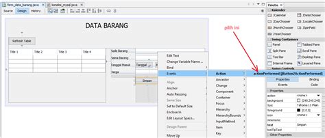 Kemidian Pada Button Simpan Silahkan Ketikkan Koding Seperti Gambarberikut