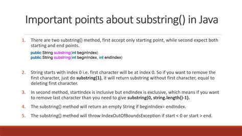Substring Java Mtlikos