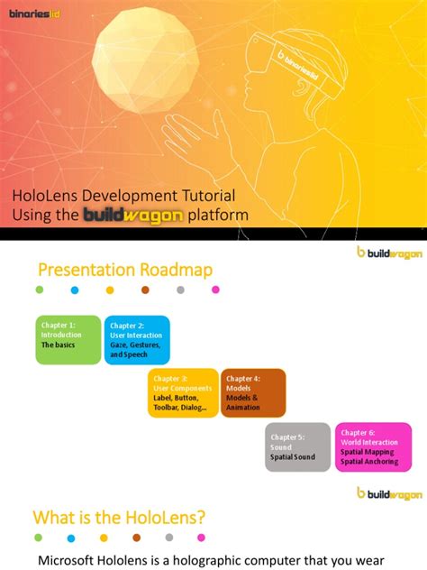 Hololens Development Tutorial Using The Buildwagon Platform Pdf