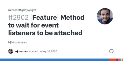 Feature Method To Wait For Event Listeners To Be Attached · Issue