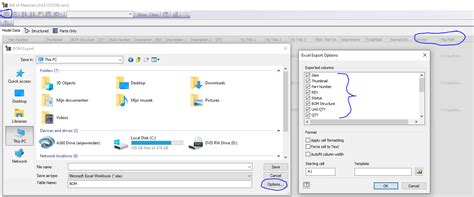 solved configuration of bom to xls export inventor autodesk community