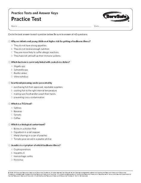 Servsafe Exam Answer Key Servsafe Chapters Servsafe Exam Answer Key Servsafe Chapters