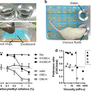 Preference For Carboxymethyl Cellulose CMC In Rats CMC L Download Scientific Diagram
