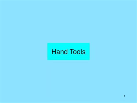 Ppt Hand Tools Powerpoint Presentation Free Download Id 1109492