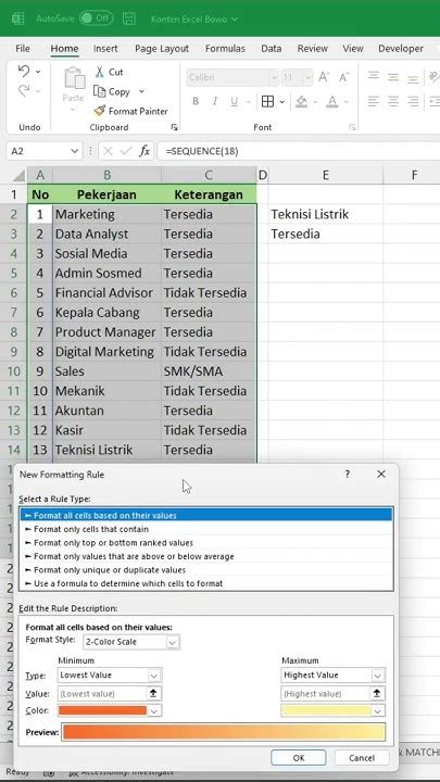 Conditional Formatting Microsoft Excel Youtube