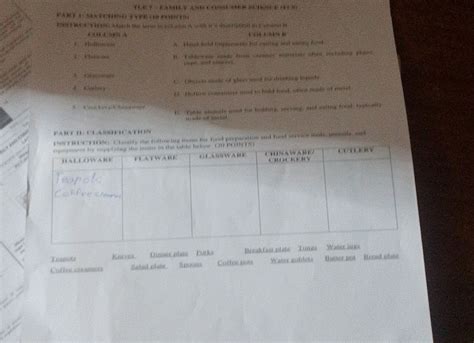 Part Ii Classification Instruction Classify Studyx