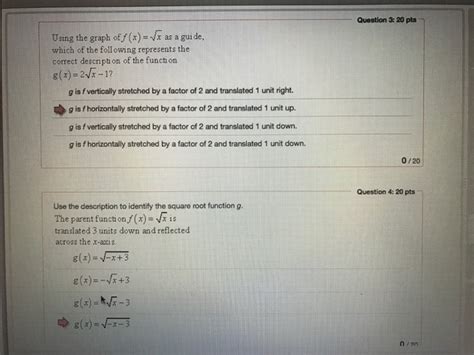 Solved Using The Graph Of F X Squareroot X As A Guide Chegg Com