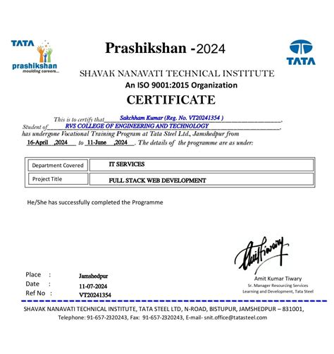 Sakchham Kumar On Linkedin I Am Thrilled To Share That I Have Successfully Completed My