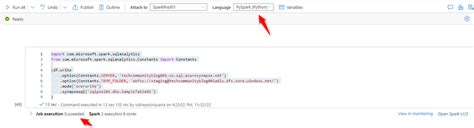 Writing Data Using Azure Synapse Dedicated Sql Pool Connector For