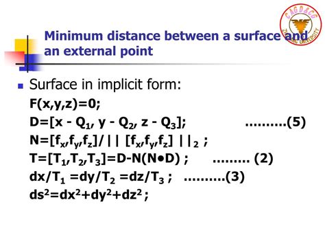 Ppt Some Applications Of Scalar And Vector Fields To Geometric Progressing Of Surfaces