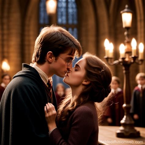 Harry Potter Harmony Kissing Scene Stable Diffusion Online