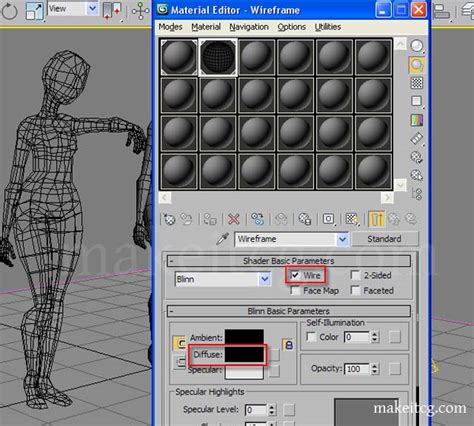 Wireframe Rendering Techniques In Ds Max