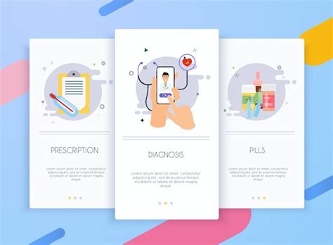 Premium Vector Onboarding Screens User Interface Kit For Mobile App Templates Concept Of Medicine