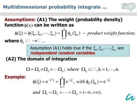 Ppt Integration Methods For Multidimensional Probability Integrals