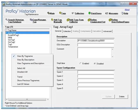 Viewing Tags By Name Or Description Historian 81 Documentation Ge