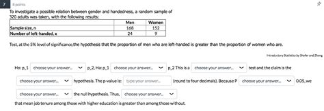 Solved 7 8 Points To Investigate A Possible Relation Between Chegg Com