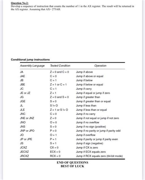 solved question no 2 develop a sequence of instruction that