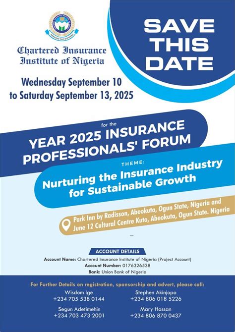 Year 2025 Insurance Professionals Forum Chartered Insurance