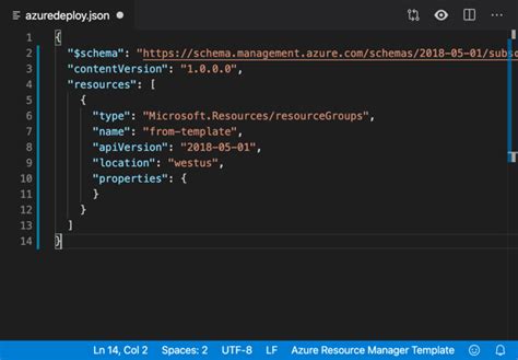 Format Document And Schema Validation Don T Work Against Unsaved ARM Templates Issue