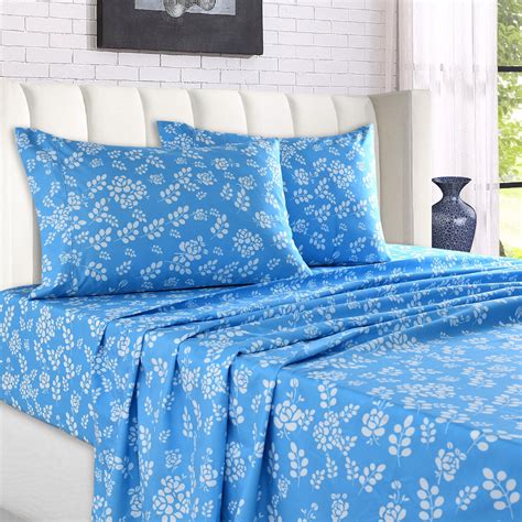 Lux Decor Collection Full Size Sheets 4 Piece Microfiber Deep Pocket