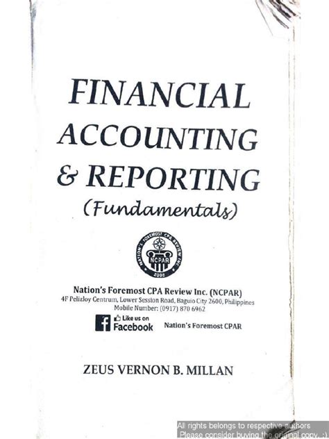 Financial Accounting And Reporting Fundamentals 2nd Edition Zeus Vernon Millan Pdf