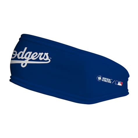 Dodgers Fleece Headband Wordmark Vertical Athletics