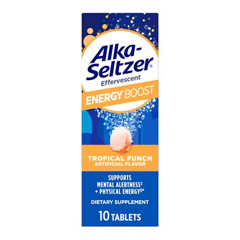 Suplemento Alka Seltzer Energy Boost 10 Tabletas Bodega Aurrera En Línea