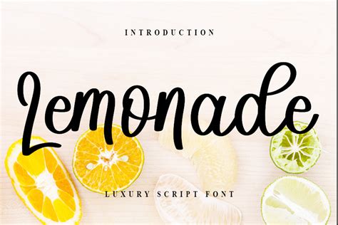 Lemonade Font Freshtypeink Fontspace