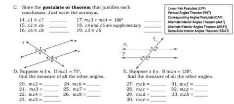Postulate Theorem