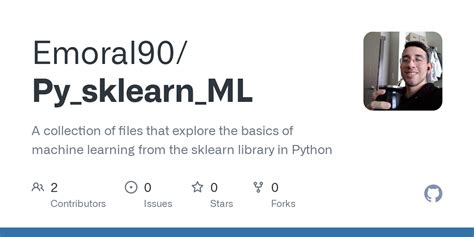 github emoral90 py sklearn ml a collection of files that explore the