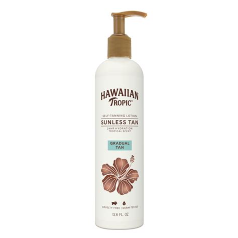 Hawaiian Tropic Sunless Tan Lotion 12 6oz Streak Free Fast Absorbing