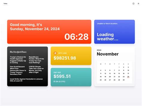 Minidashboard Today Personal Dashboard Template Framplates Framer Minidashboard Today Personal Dashboard Template Framplates Framer