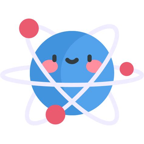 Atom Kawaii Flat Icon