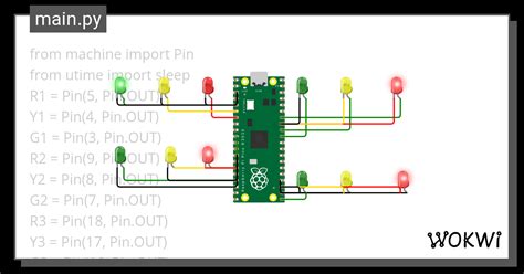 Blink With MicroPython Copy Wokwi ESP STM Arduino Simulator