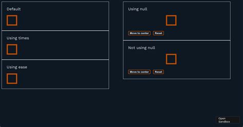 Keyframes Codesandbox