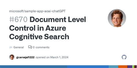 Document Level Control In Azure Cognitive Search · Microsoft Sample App