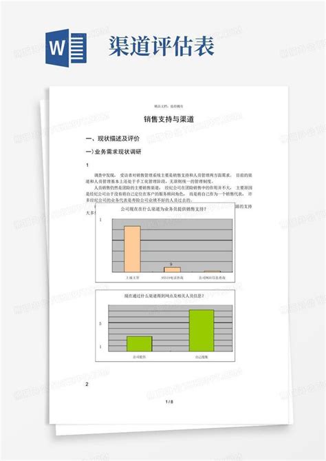 销售支持与渠道评估报告word模板下载编号qrxjapzm熊猫办公