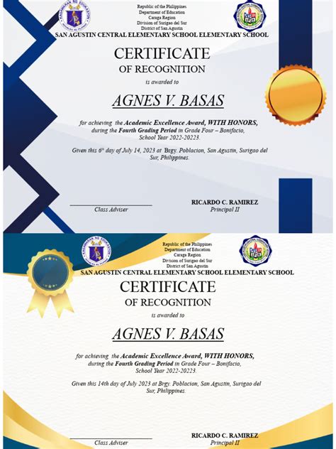 Certificate Of Recognition Pdf Philippines