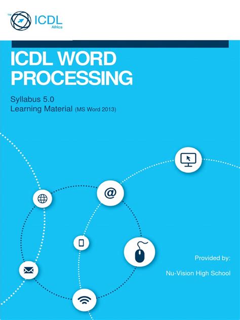 icdl word processing 2013 5 0 nu vision high school pdf microsoft
