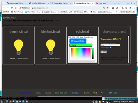 mdns auto list all device webservers in local network r esp8266