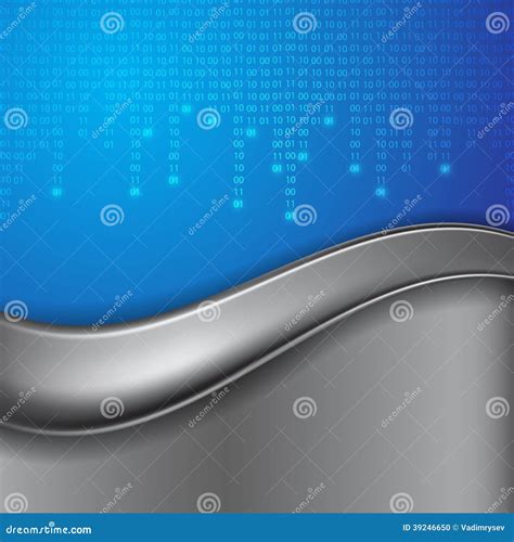 Stream Of Binary Code Stock Vector Illustration Of Electronic 39246650