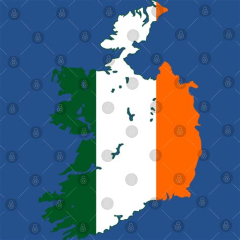 Flag Map Of Ireland Flag Map Of Ireland Throw Pillows Sold By