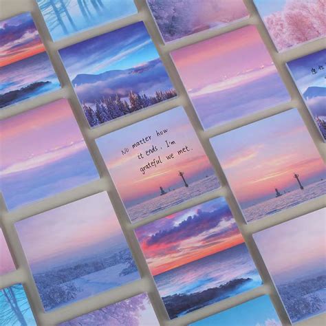 50pcspages Landscape Note Paper Portable Notepad Shopee Philippines