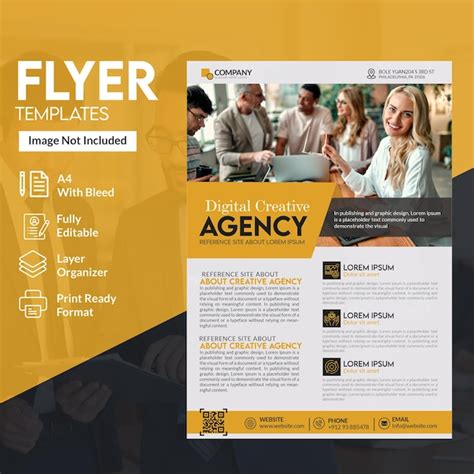 Premium Psd Digital Creative Agency Flyer Design Template