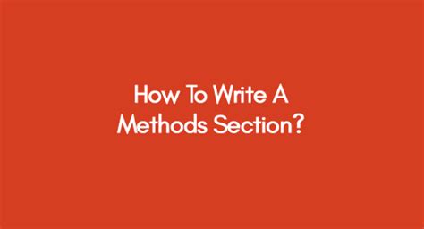 How To Write Research Methodology Section In Academic Writing A Comprehensive Guide Premier