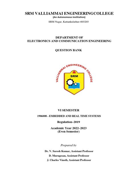 Embedded And Real Time Systems Pdf Process Computing Scheduling