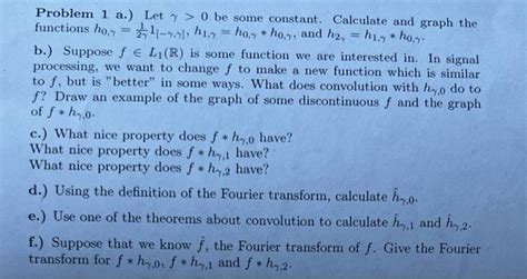 Problem 1 a Let γ 0 be some constant Calculate and Chegg com