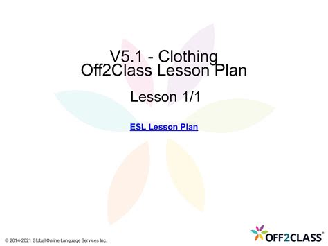 Vocabulary Clothing Off2class Free Esl Lesson Plan Download Speaker Deck
