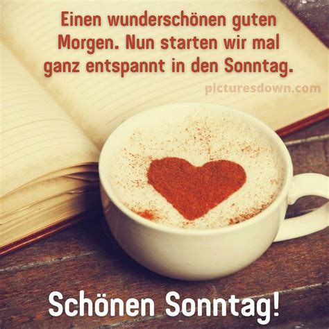 Kaffee guten morgen sonntag bild Herz kostenlos