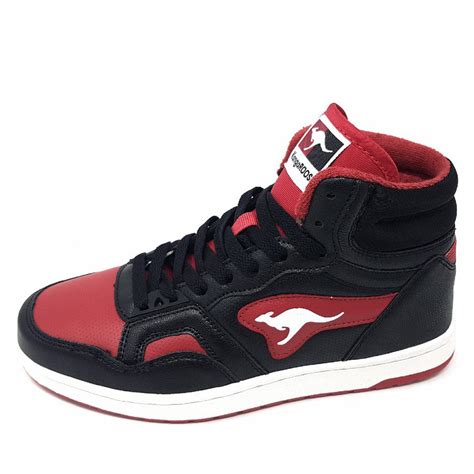 Kangaroos K Slam Point Mid Trainingsschuh 5103 Jet Black Rouge